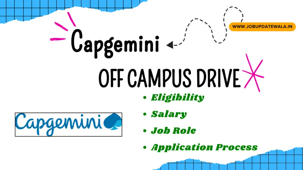 Capgemini Off Campus Drive 2024 - Software Engineer