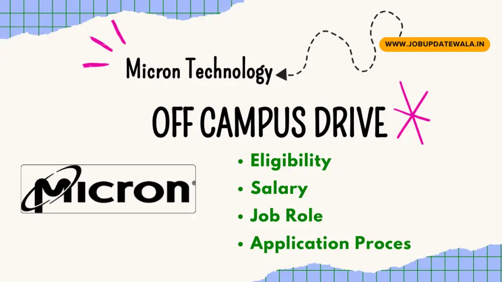 Micron Technology Off Campus Drive 2024 - JobupdateWala Micron Technology Off Campus Drive 2024 - JobupdateWala