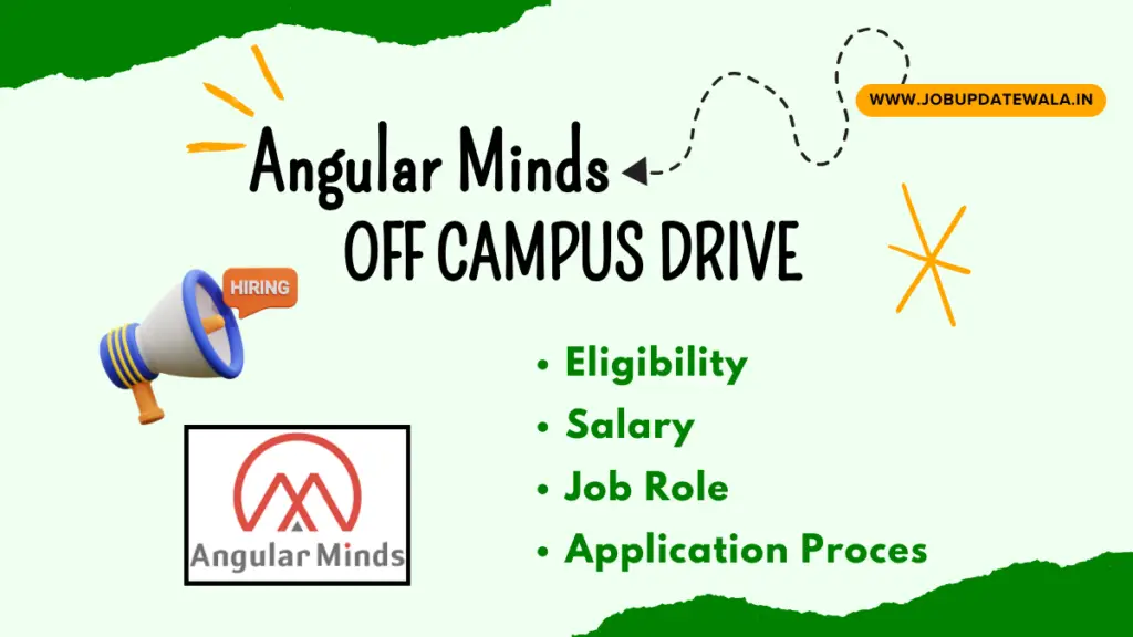 Angular Minds Off Campus Drive 2024 - Software Engineer